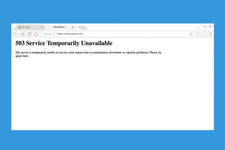 How to Fix HTTP Error 503 "Service Unavailable"? - WPOven