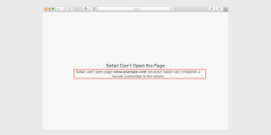 How to Fix Safari Can't Establish a Secure Connection Error?