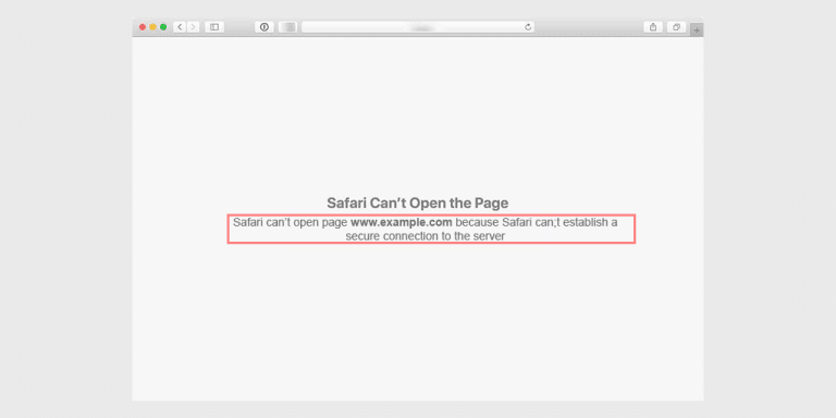 How to Fix Safari Can't Establish a Secure Connection Error?