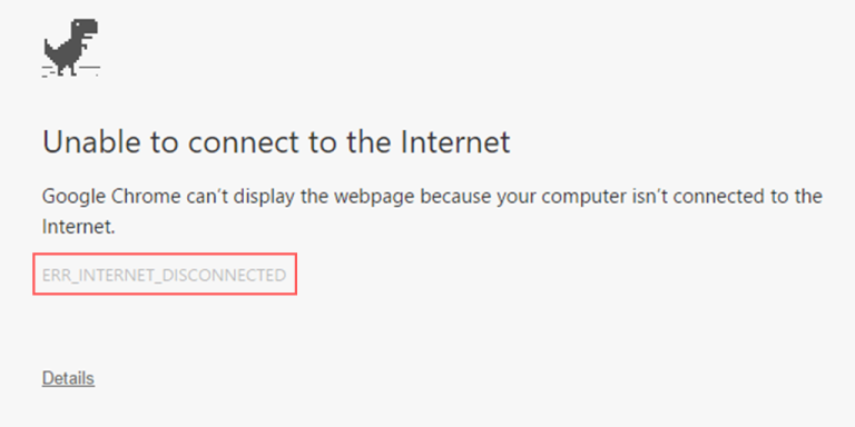 How to Fix the ERR_INTERNET_DISCONNECTED Error?