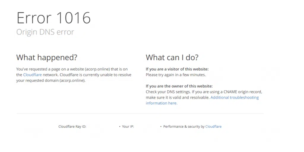 How To Fix Error 1016 Cloudflare 6 Methods How To Fix Error 1016 Cloudflare 6 Methods