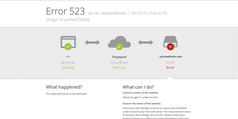 How to Fix Error 523 "Origin Is Unreachable"? [Solved]