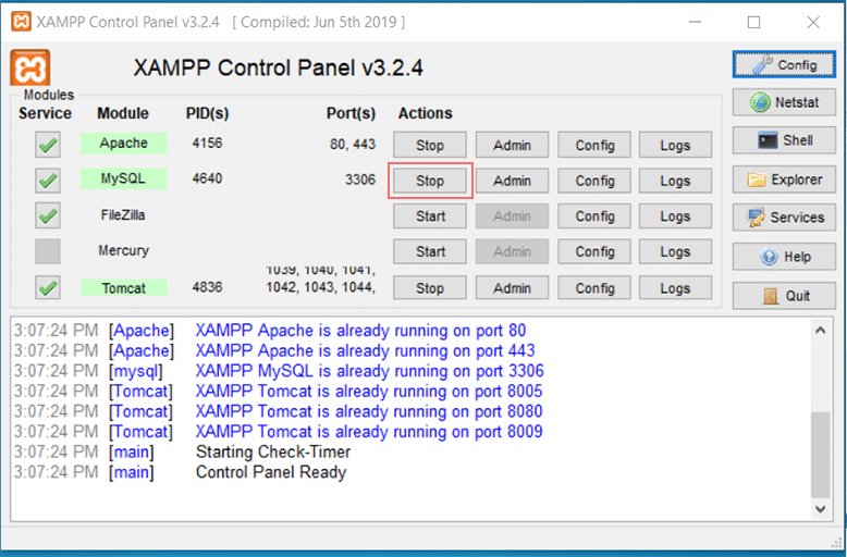 How To Fix Mysql Shutdown Unexpectedly Xampp Error